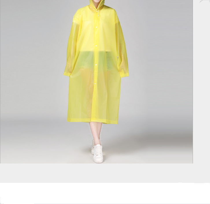 100% waterproof PVC fabric fashion raincoat