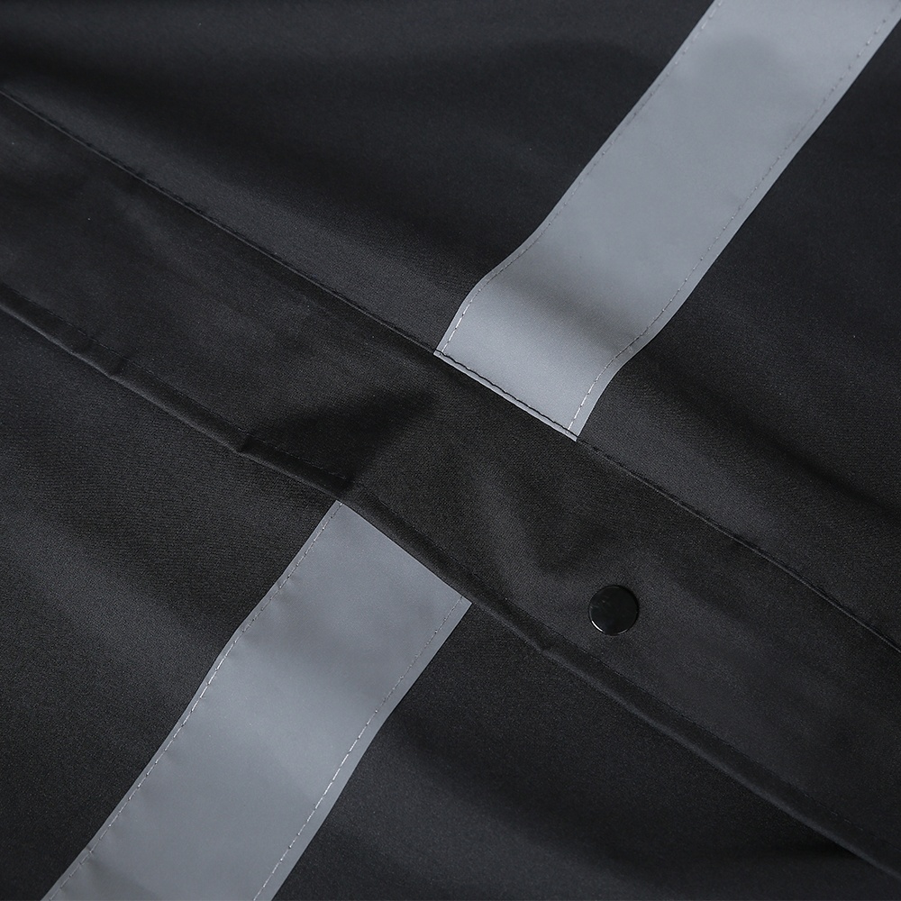 Black waterproof security guard long raincoats