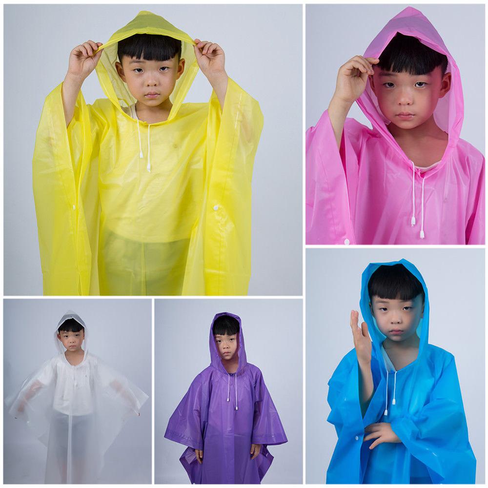 Colorful waterproof eco-friendly eva kids raincoat