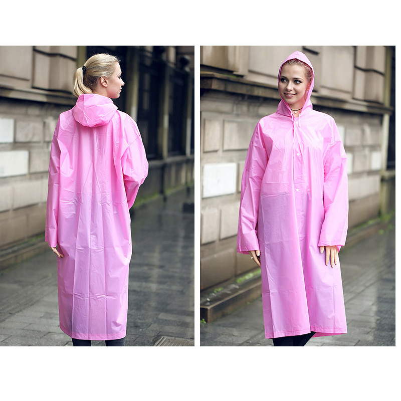 Custom adult eva foldable raincoat