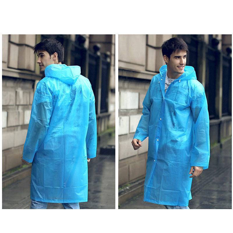Custom adult eva foldable raincoat