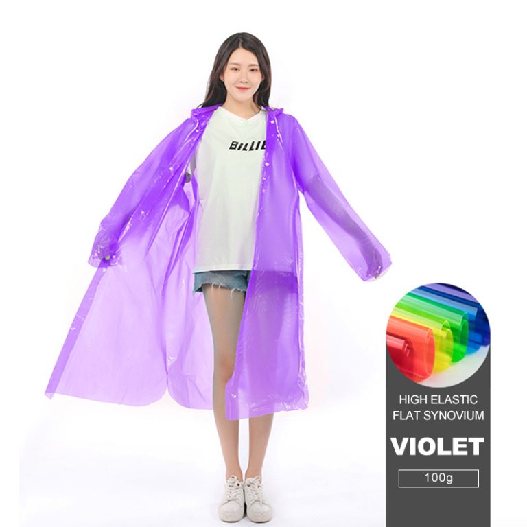 Custom rubber/pvc/plastic aldult raincoat