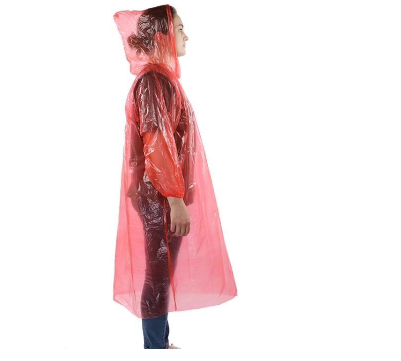 High quality transparent pvc raincoat