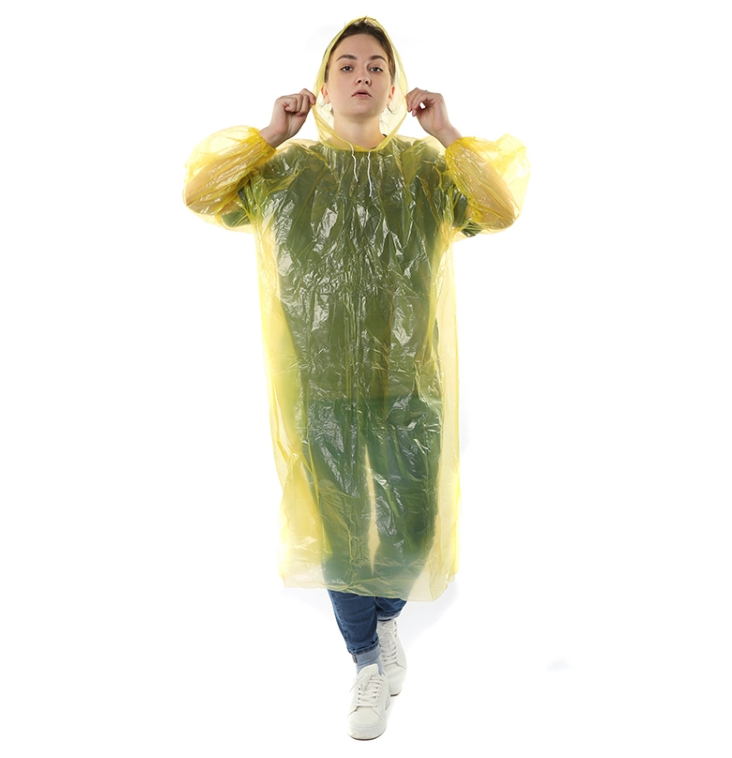 High quality transparent pvc raincoat