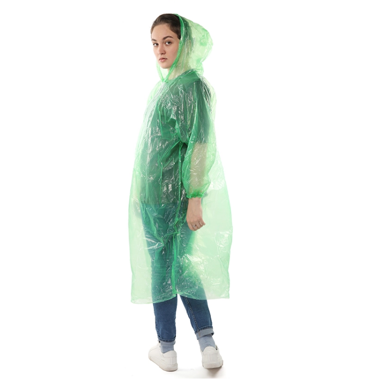 High quality transparent pvc raincoat