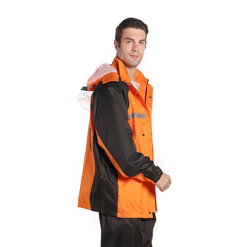 High quality visibility waterproof work raincoat