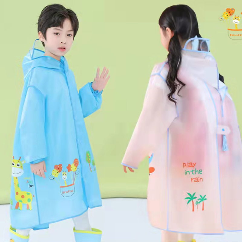High quality waterproof cartoon kids raincoat