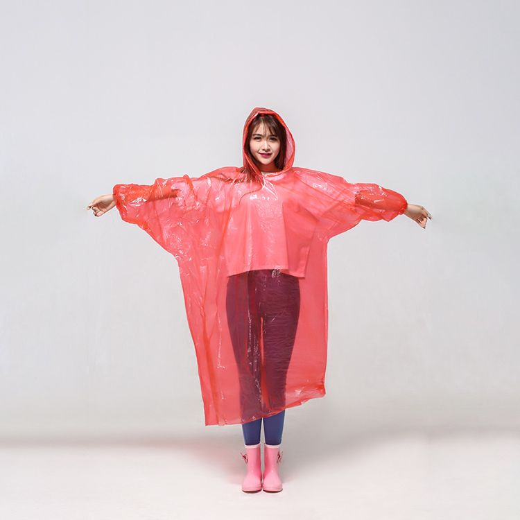 Promotional designer waterproof disposable raincoat