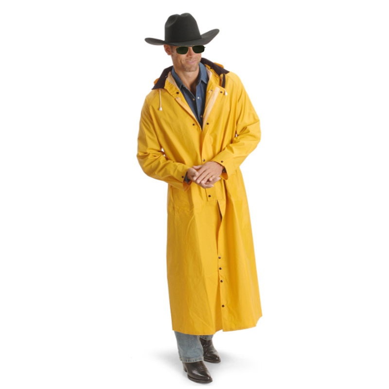 Protect rider equestrian saddle long raincoat
