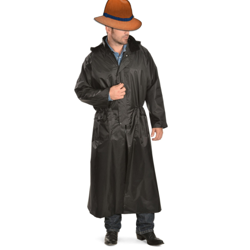Protect rider equestrian saddle long raincoat