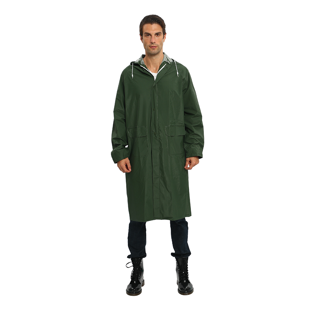 Reusable fabric raincoat for men and women