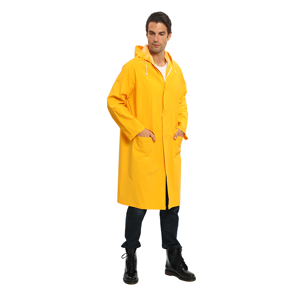 Reusable fabric raincoat for men and women