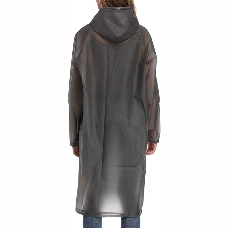 Reusable raincoat for adults with hoods and sleeves