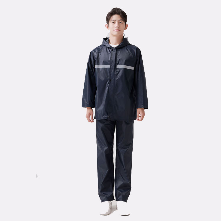 Wholesale high quality working reflective raincoat